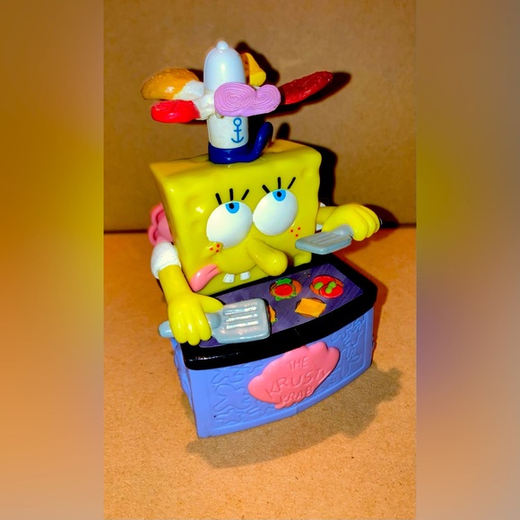 Toys | Spongebob The Krusty Krab 201 Burger King Toy Employee Of The ...
